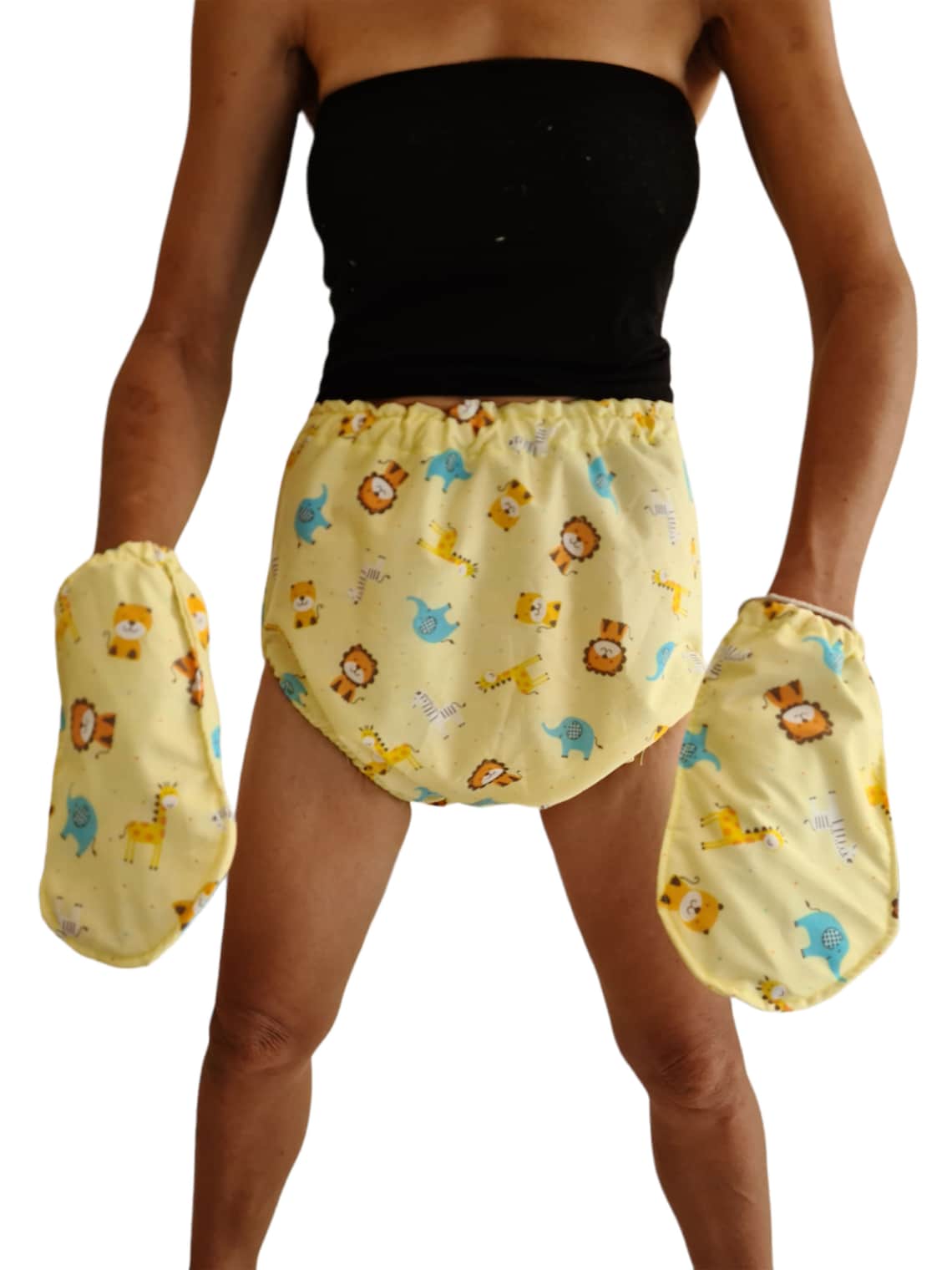 Abdl Mittens, Adult Baby MITTENS, Cartoon Cotton, Lined With White ...