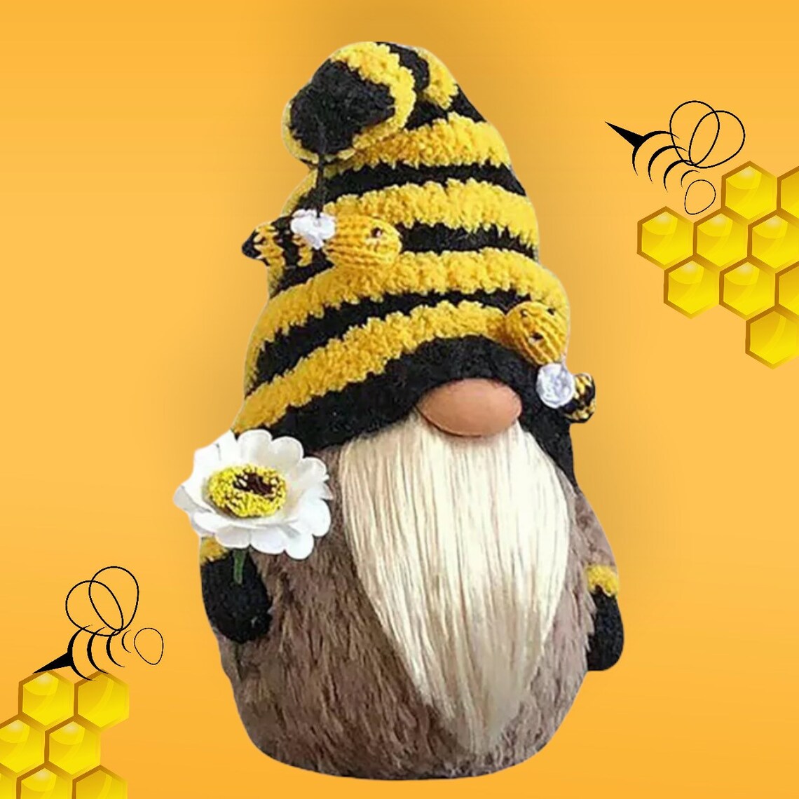 Manchester Bee Spring Sunflower Gonk Gnomes - Etsy UK