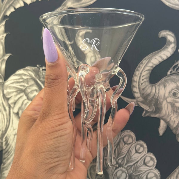 Octopus Wine Glass - Etsy