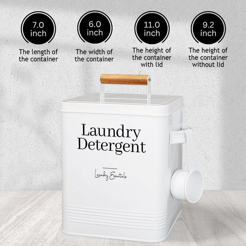 Modern Farmhouse Detergent Holder Lint Bin and Dryer Sheet - Etsy