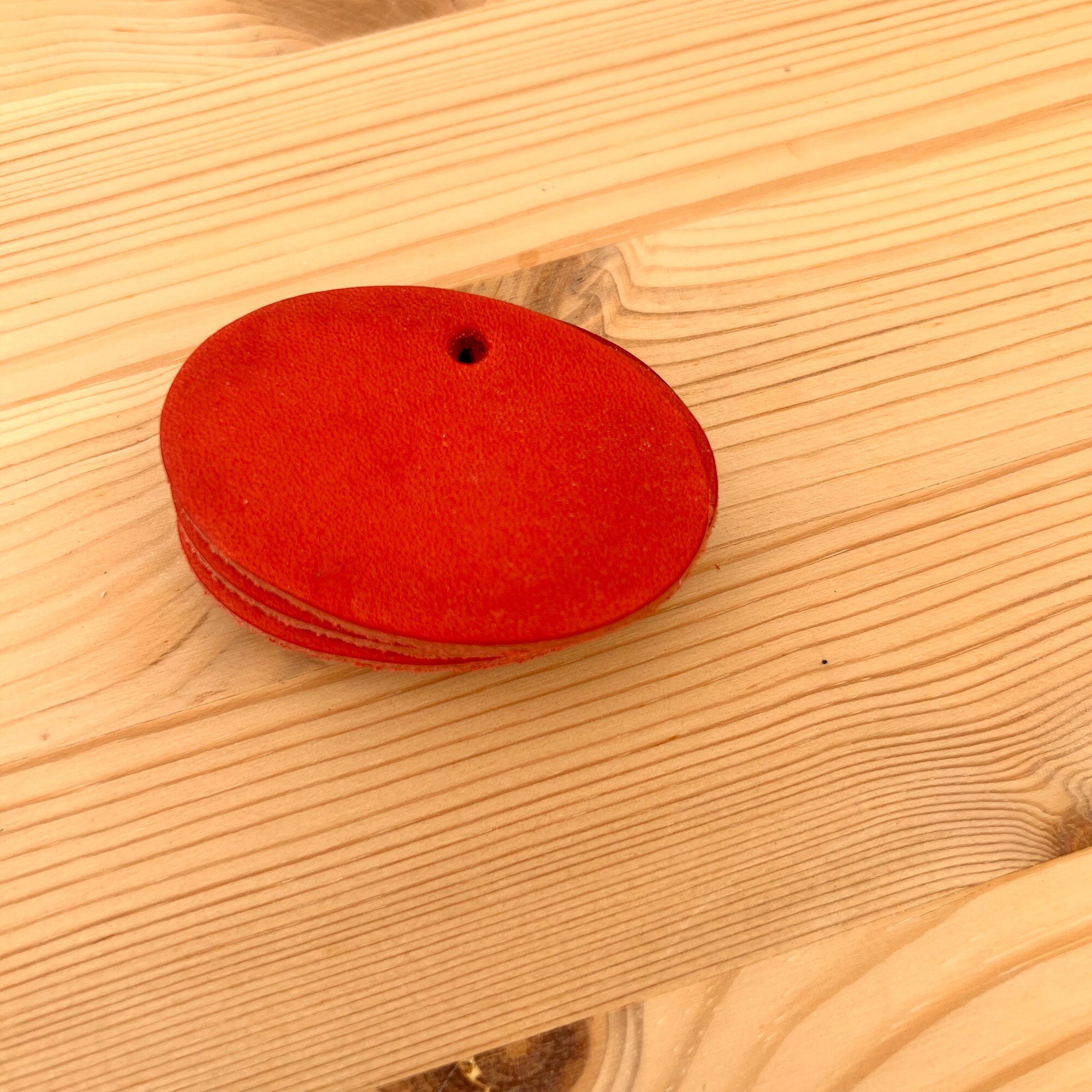 10x Vegetable Tanned Leather Pre-cut, Round Shape, Veg Tan, Vegetable ...