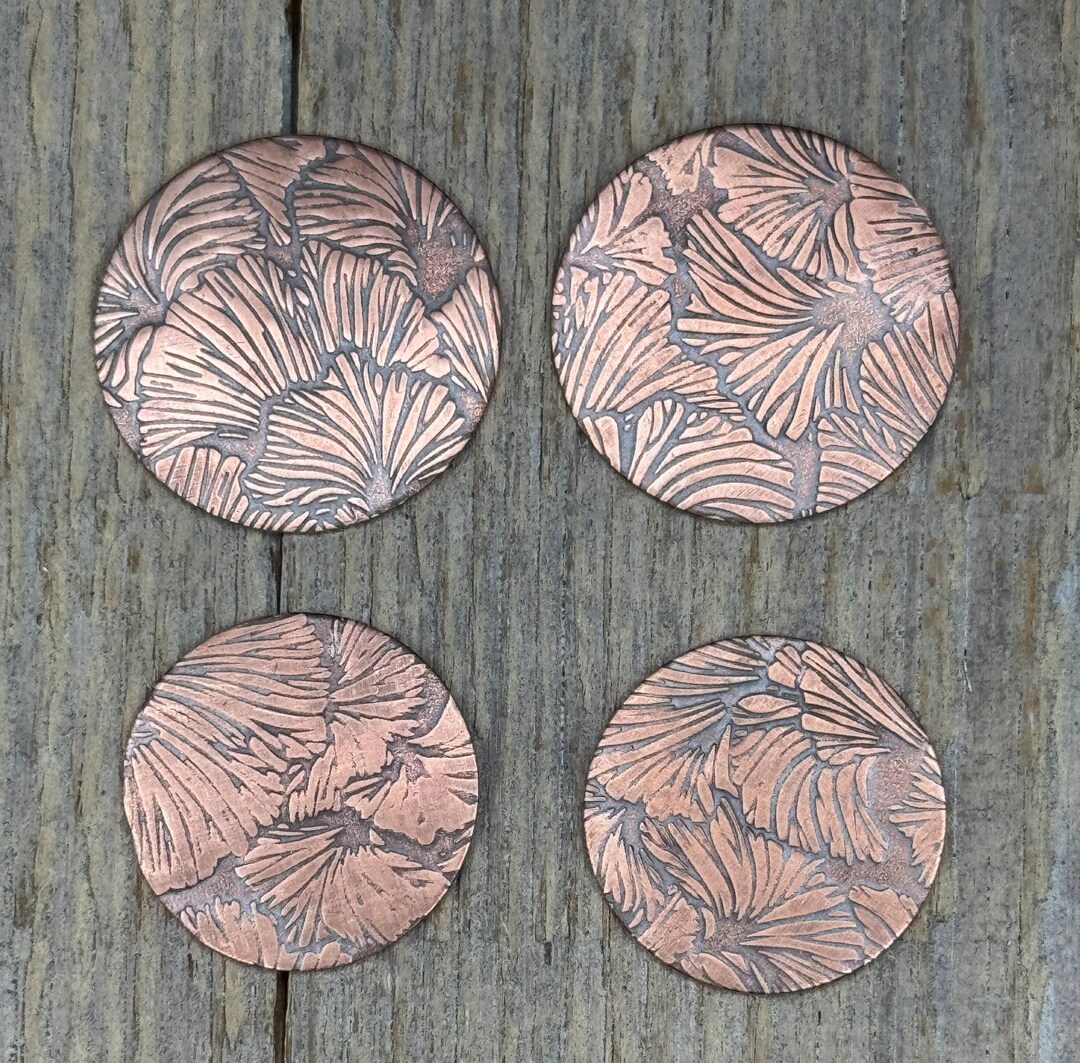 GINKGO CANOPY Round Copper Discs - Etsy