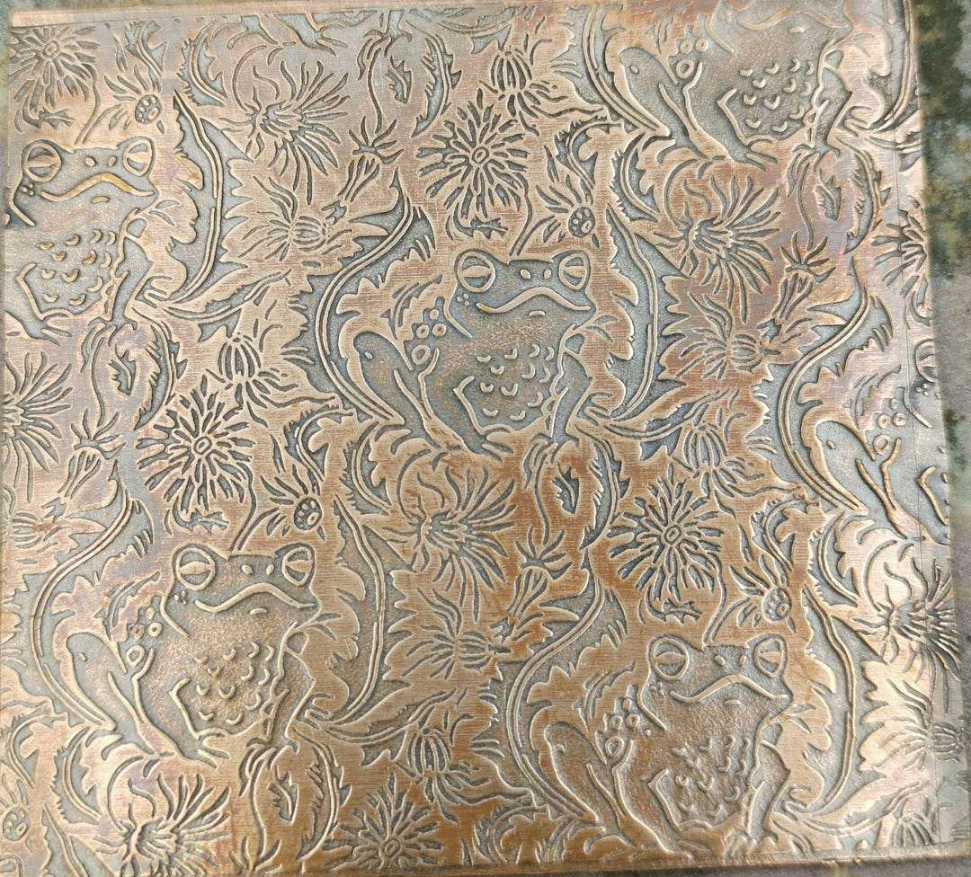 FROGS Patterned Copper Sheet Metal - Etsy