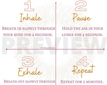 Deep Breathing Poster - Etsy