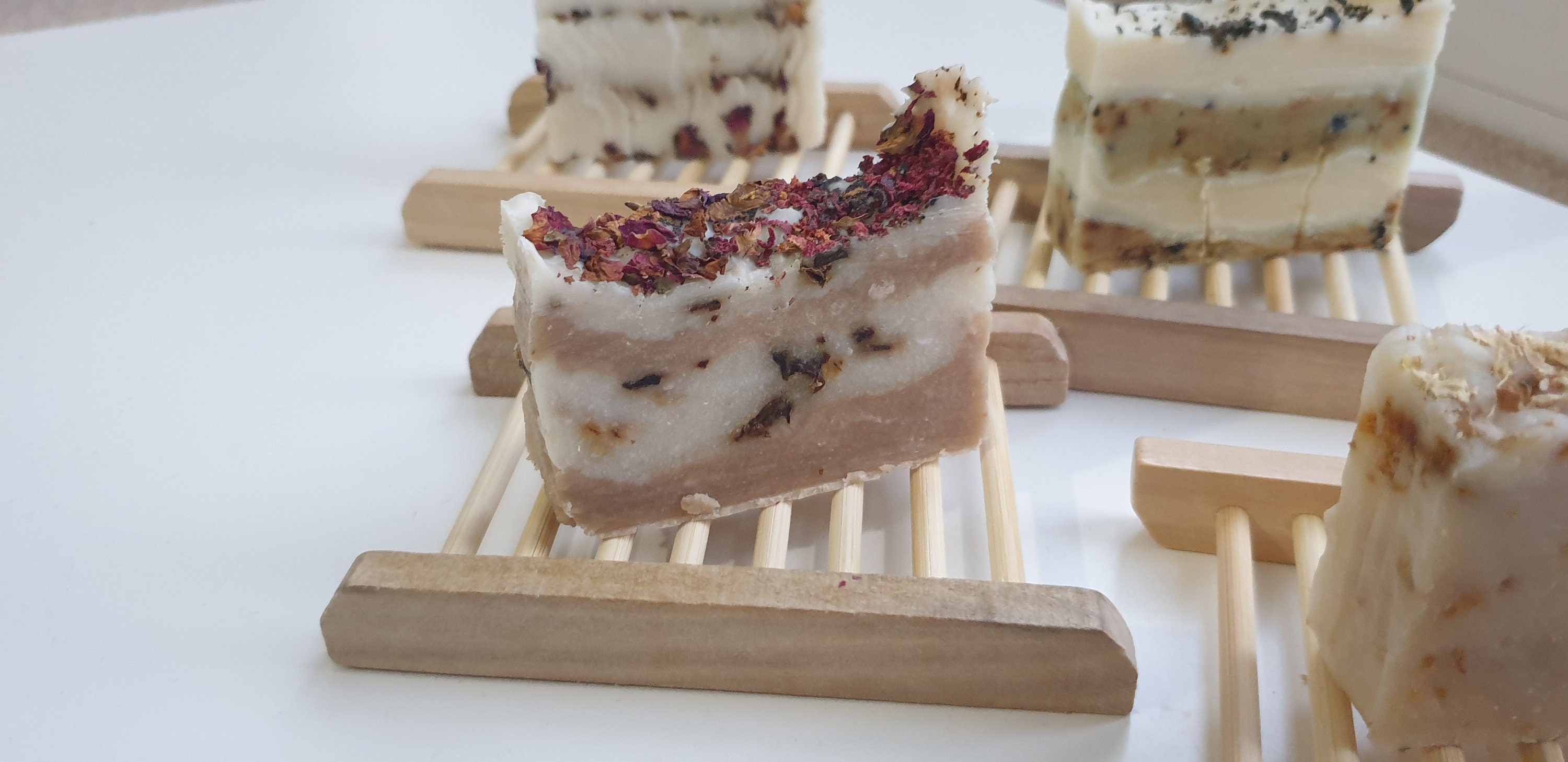 Natural Bamboo and Wood Sleigh Soap Dish Holder Bamboo Ladder Perfect ...