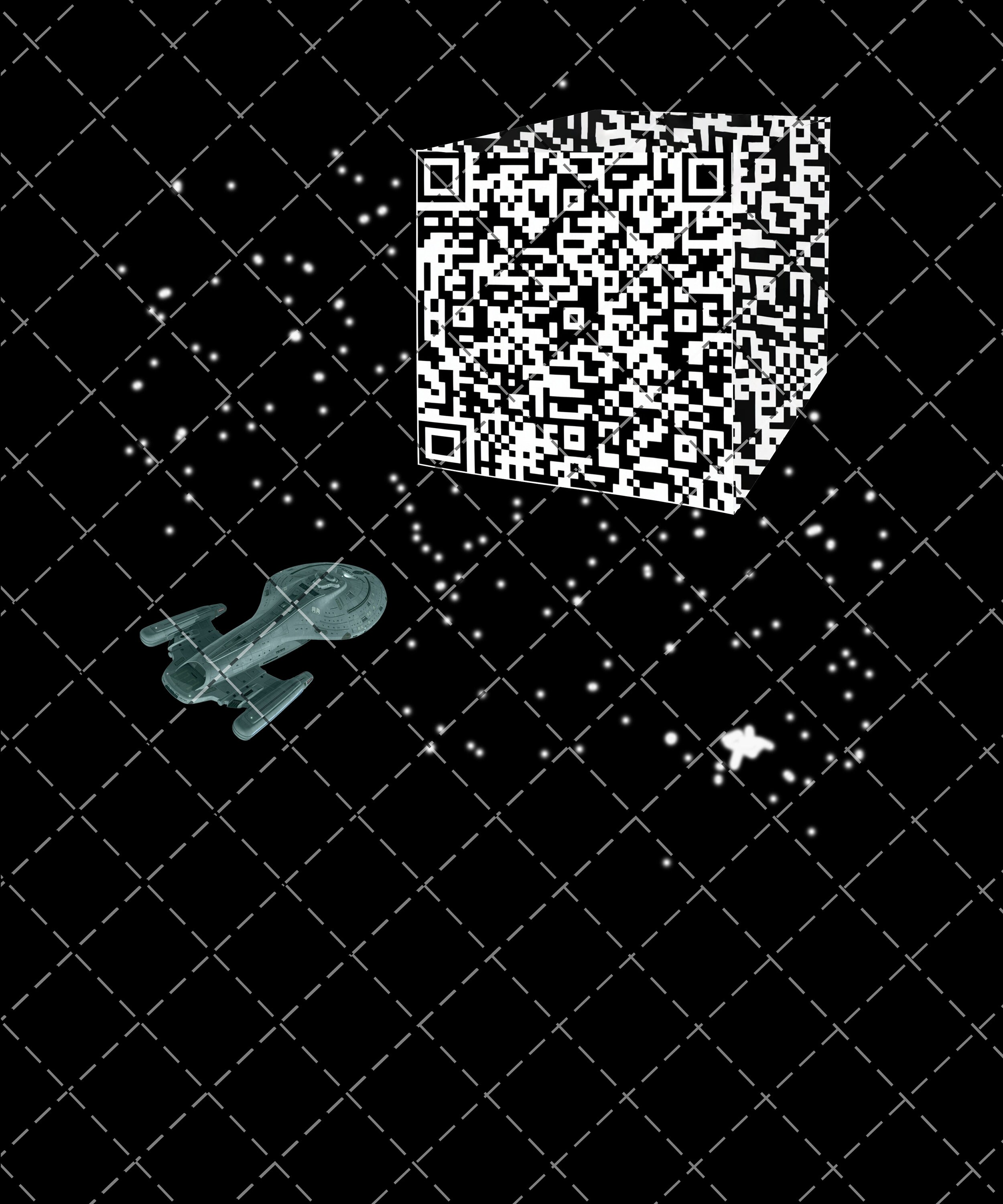 Star Wars Digital T-shirt Png, Star Trek We Are the Borg QR Code Png - Etsy