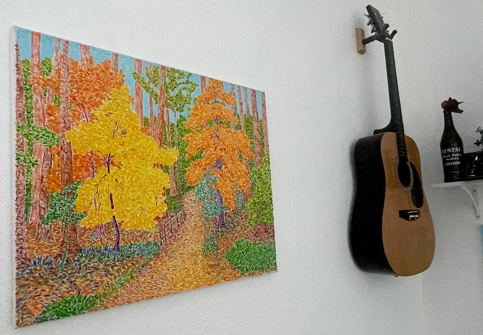 Fall Oil Painting Forest Picture Forest Oil Painting Fall Tree Painting ...