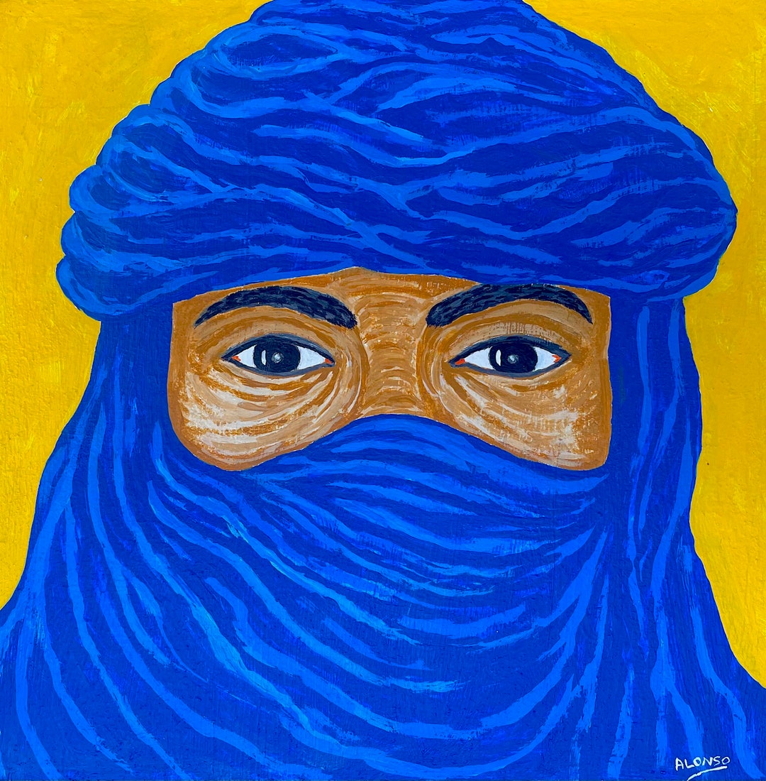 Berber Painting Morocco Wall Art Moroccan Painting Hallway Art Tuareg ...