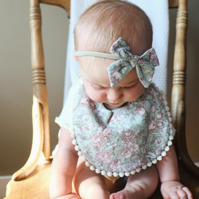 Baby Girl Bibs - Etsy