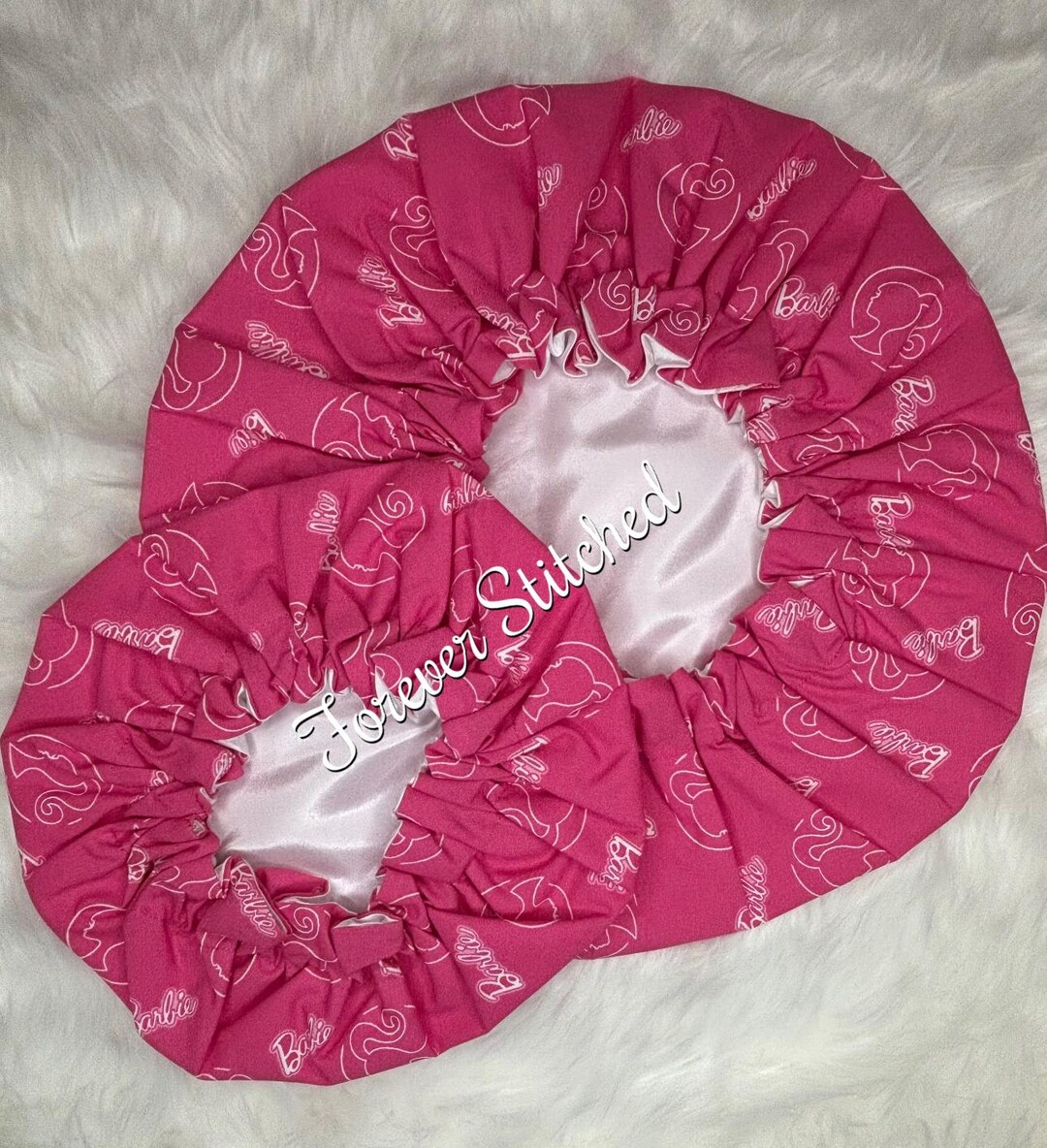 Pink Bonnet/ Barbie Themed Bonnet/satin Bonnet/ Sleep Cap for Babies ...
