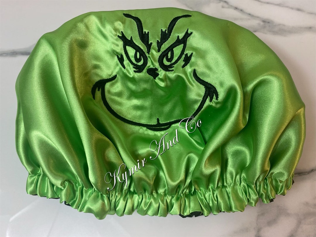Grinch Satin Bonnet - Etsy