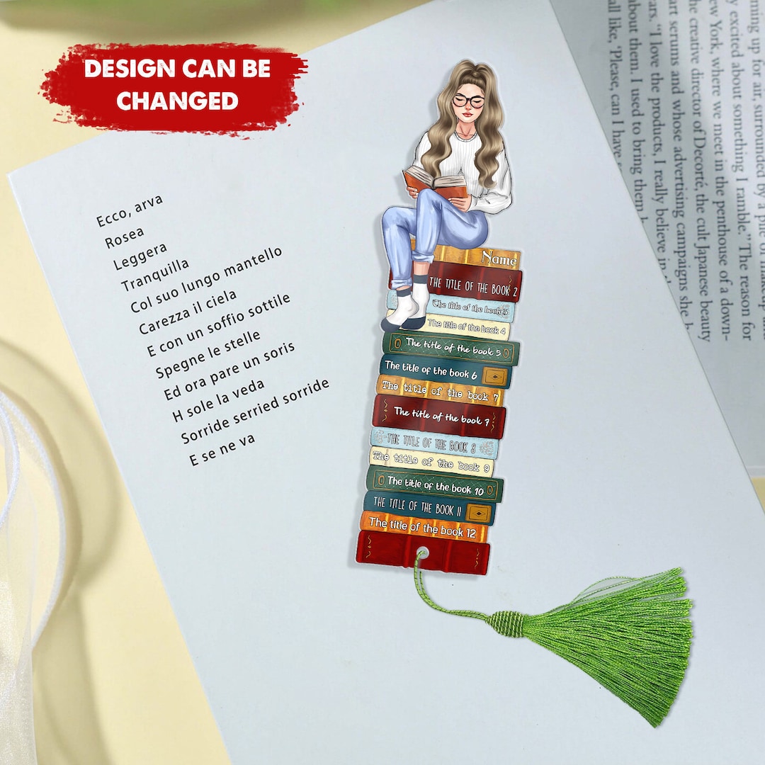 Personalized Bookmark, Personalized Book Lover Gift, Gift for Reading ...