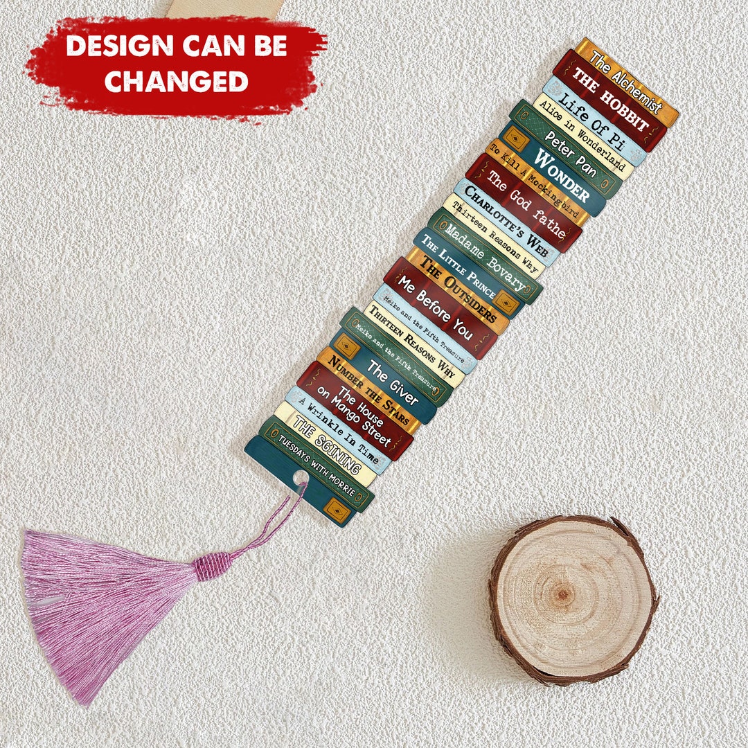 Customize Acrylic Bookmark, Personalized Book Lover Gift, Gift for ...