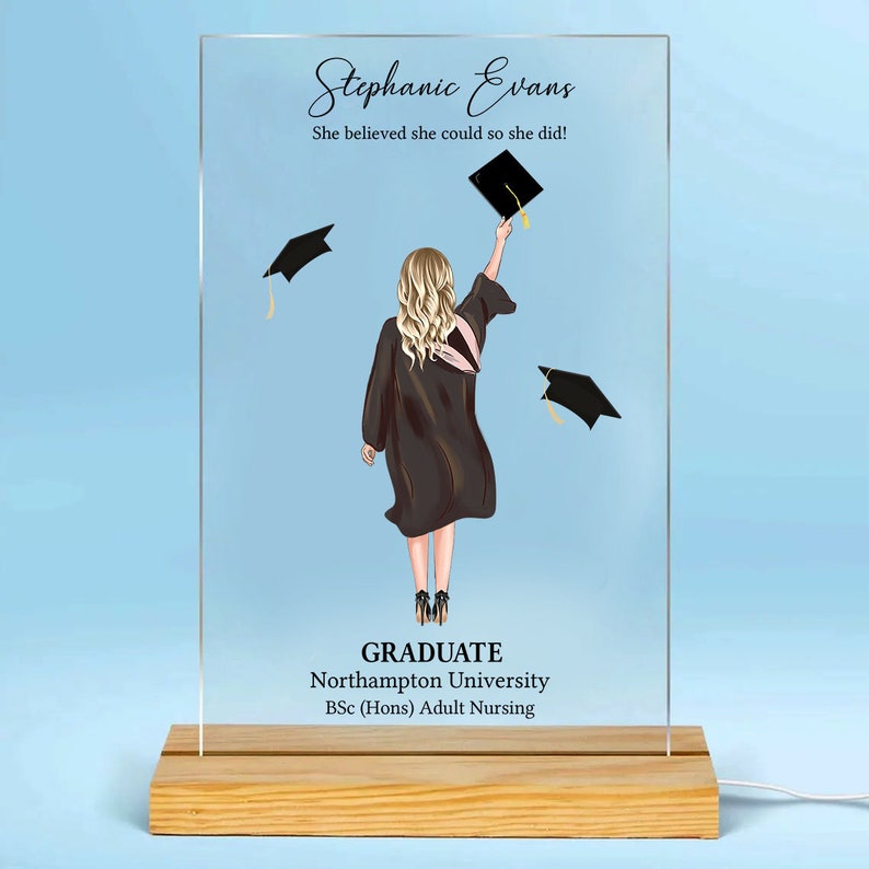 Personalized Graduation LED Light Personalized Night Light - Etsy