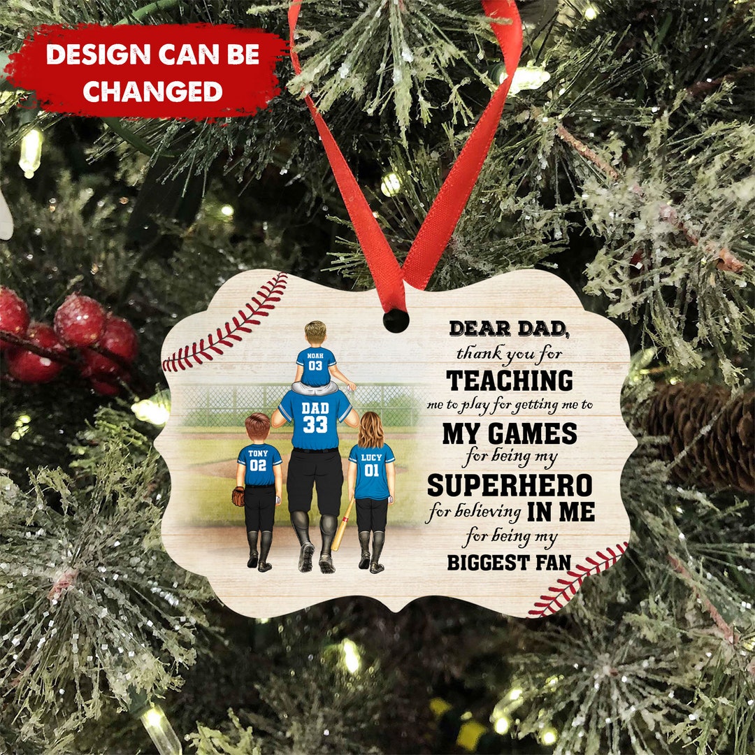 Personalized Ornament, Custom Dad Gift, Birthday, Fathers Day ...