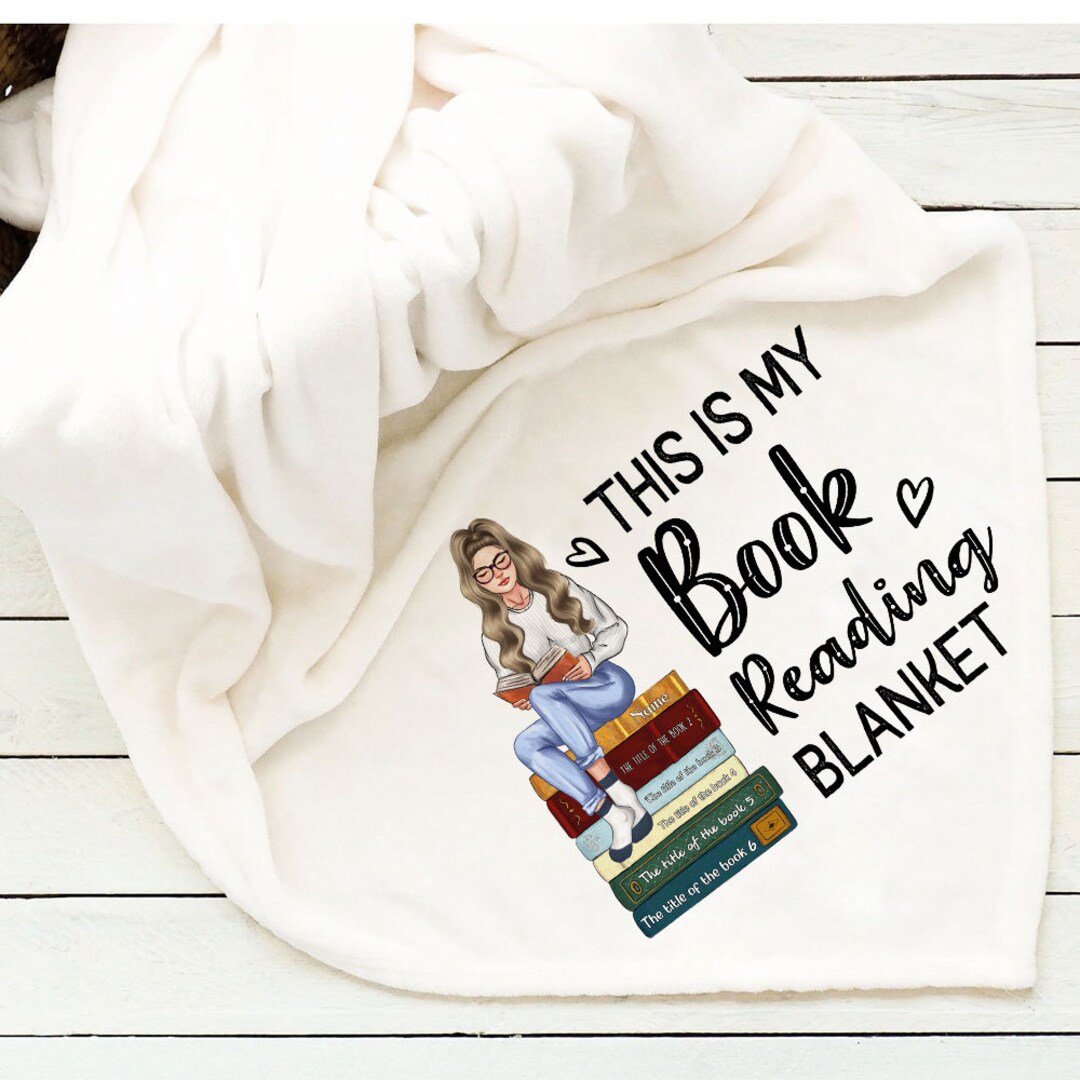 Personalized Blanket Personalized Book Lover Gift Gift for - Etsy