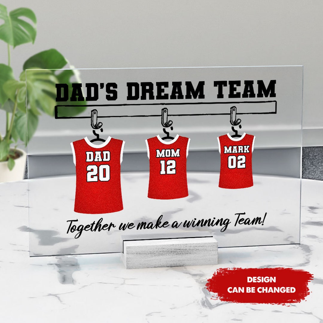 Custom Basketball Plaque for Father's Day, Gifts for Dad, Gifts for ...