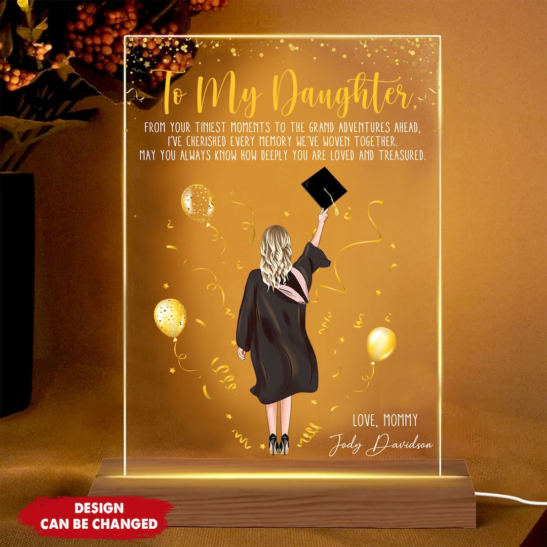 Personalized Graduation LED Light, Night Light, Graduation Gift for ...