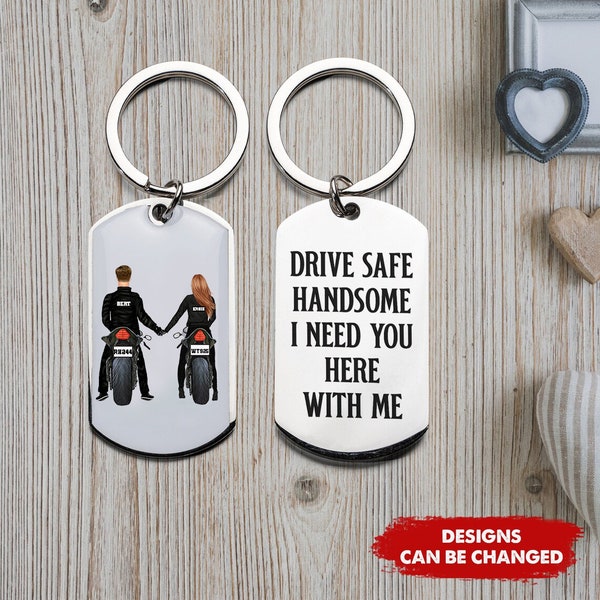 Motorcycle Keychain - Etsy