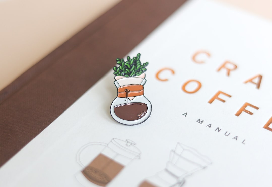 Chemex Coffee Enamel Pin, Cafe Enamel Pin, Coffee Plant Enamel Pin ...