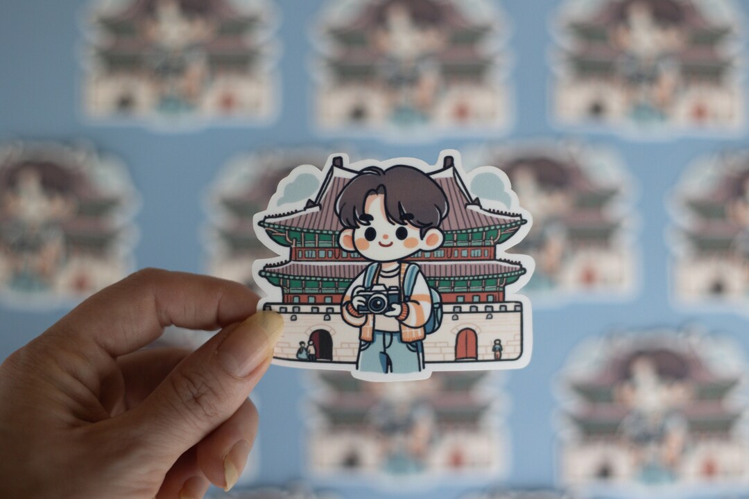 Cute Korean Travel Sticker, Korean Palace Sticker, Gyeongbokgung Palace ...
