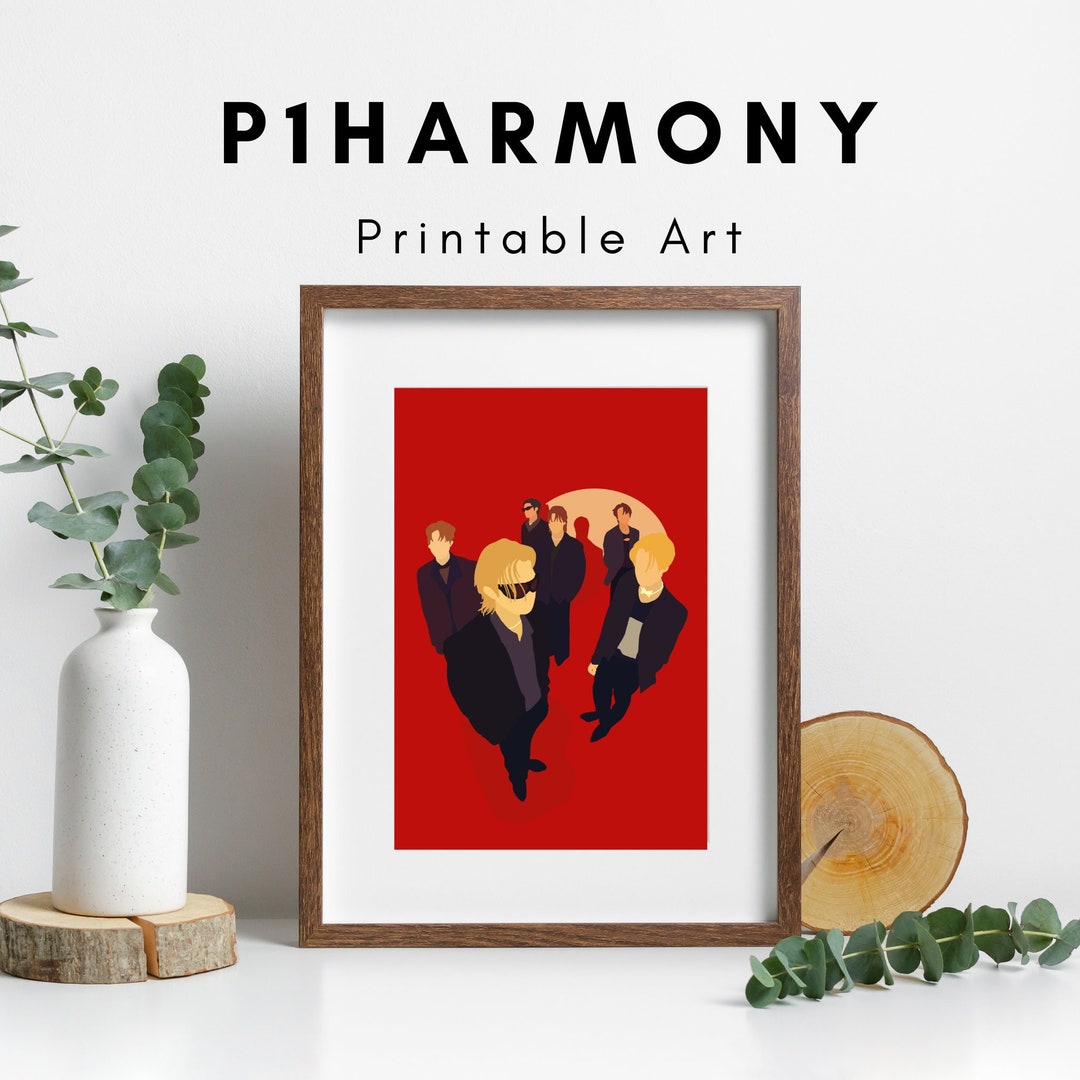 P1harmony Printable Art, P1harmony Wall Art, P1ece Gift, OT6 P1harmony ...