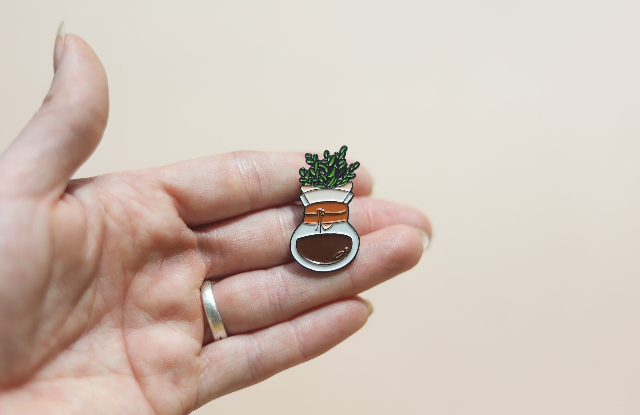 Chemex Coffee Enamel Pin, Cafe Enamel Pin, Coffee Plant Enamel Pin ...