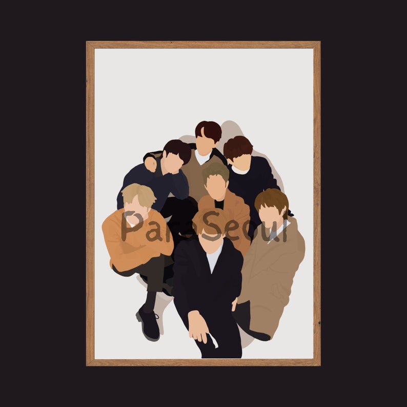 BTS Minimal Art BTS Fall Aesthetic Print Bangtan - Etsy