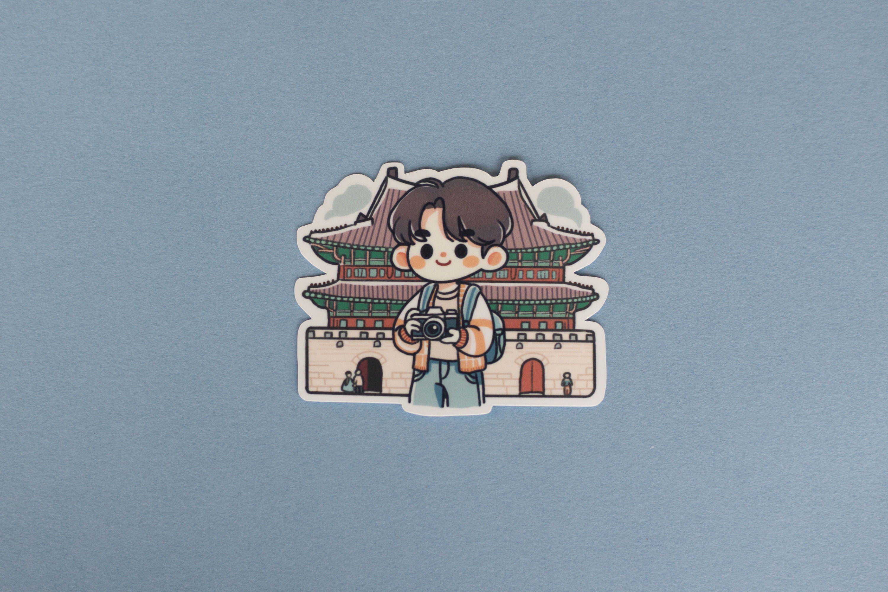 Cute Korean Travel Sticker, Korean Palace Sticker, Gyeongbokgung Palace ...