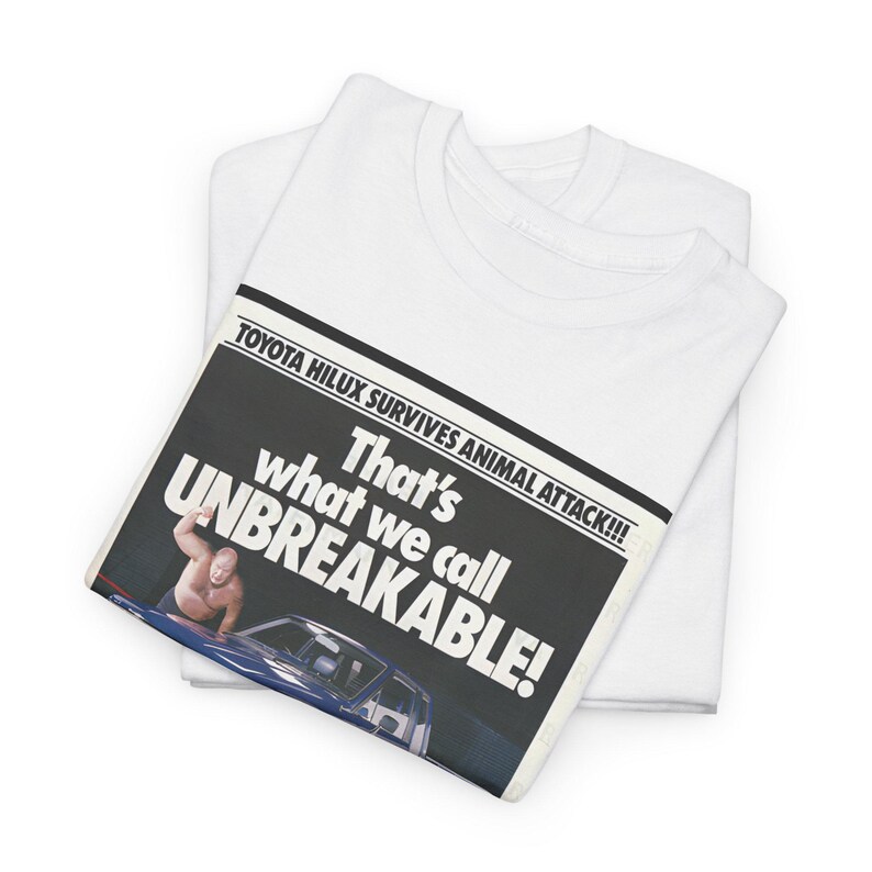Unbreakable Toyota Hilux Pickup T-shirt, Vintage 4x4 Poster Tee, Retro ...