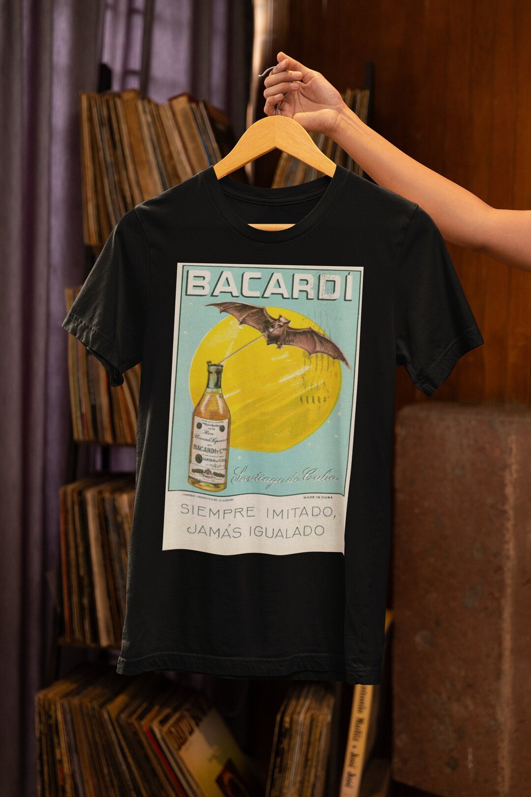 Bacardi Rum Logo Unisex T-shirt - Classic Distillery Retro Tee - Gift ...