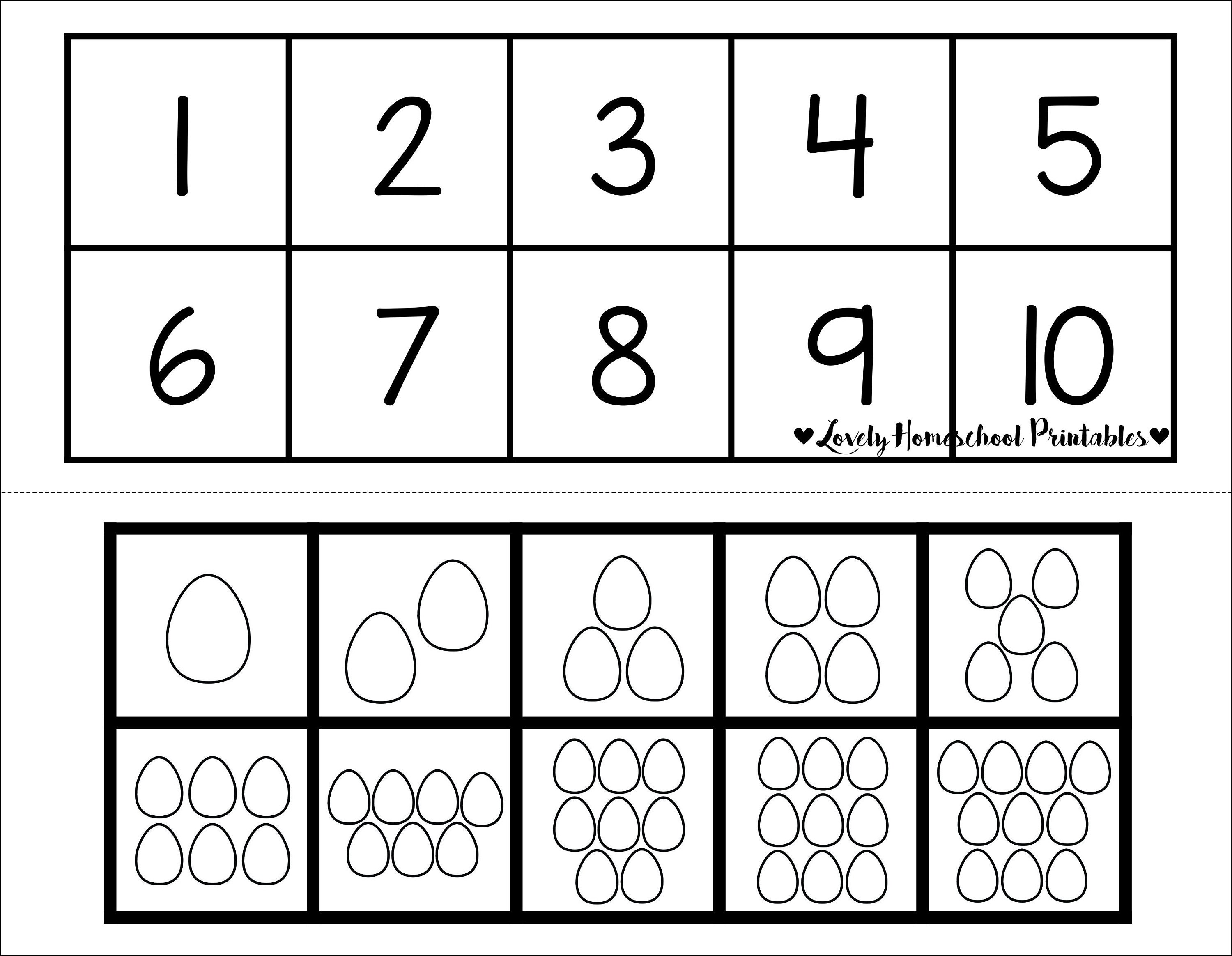 Easter Egg Count Cut & Glue 1-10, Easter Math Activity, Preschool ...