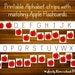 Apple Alphabet Printable Preschool Game, ABC Matching, Apple Themed ...