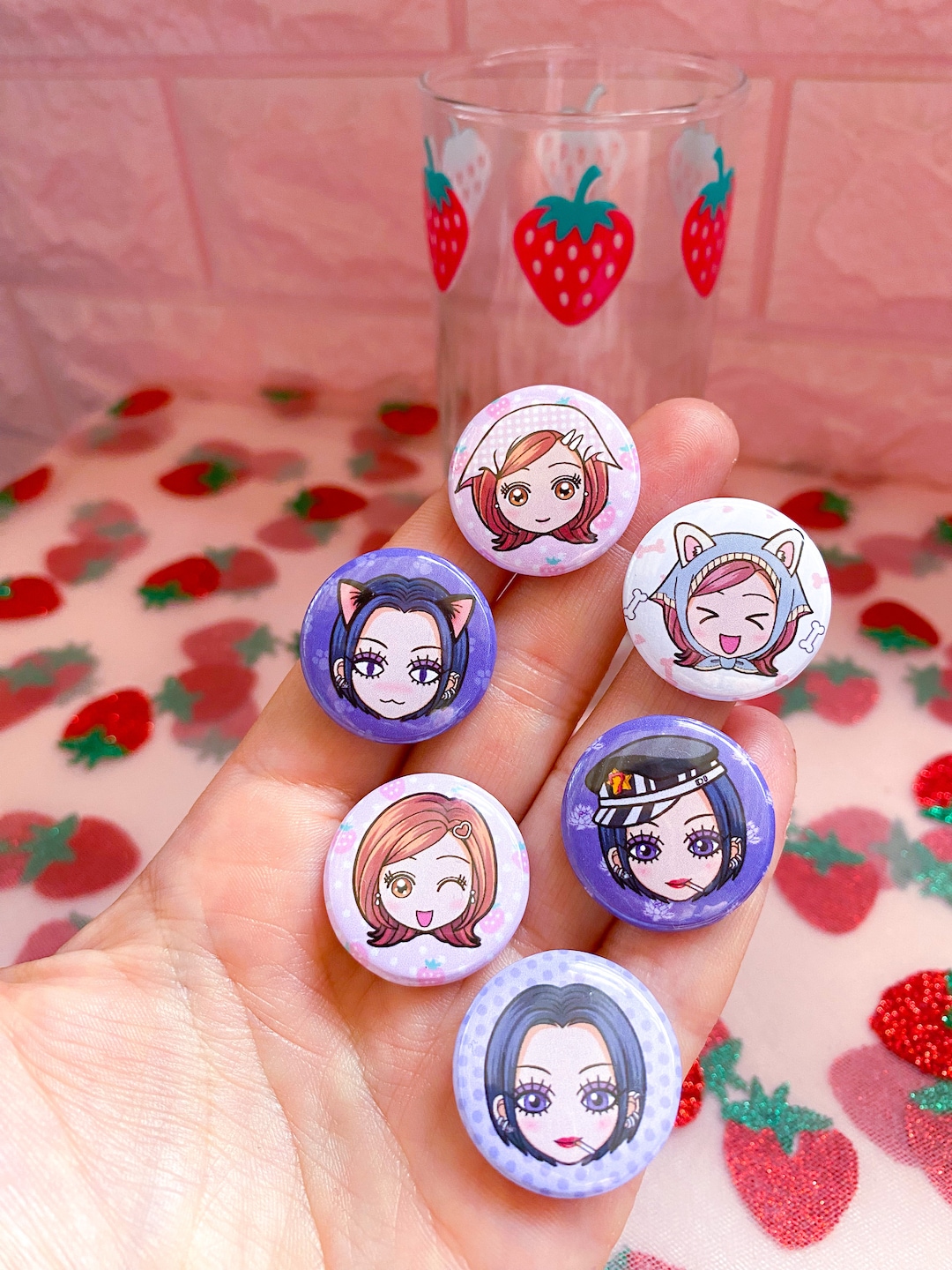 Nana Button Pin Set of 6 / Blast Badge Pins / Trapnest Pins / Nana ...