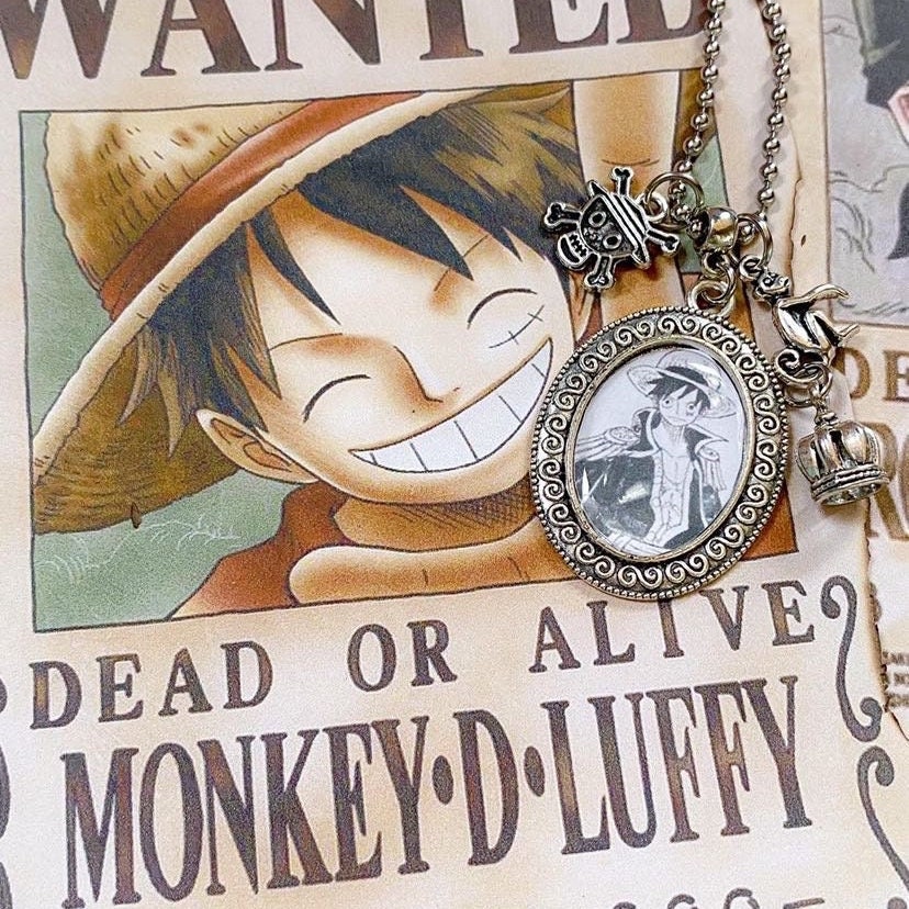 One Piece Necklace / Luffy Nico Robin Zoro Nami Sanji / Vintage / Cute ...