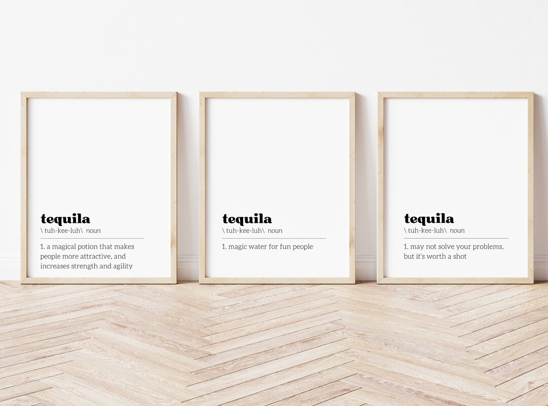 Printable Bar Cart Decor and Signs, Bar Cart Art, Tequila Bottle Bar ...