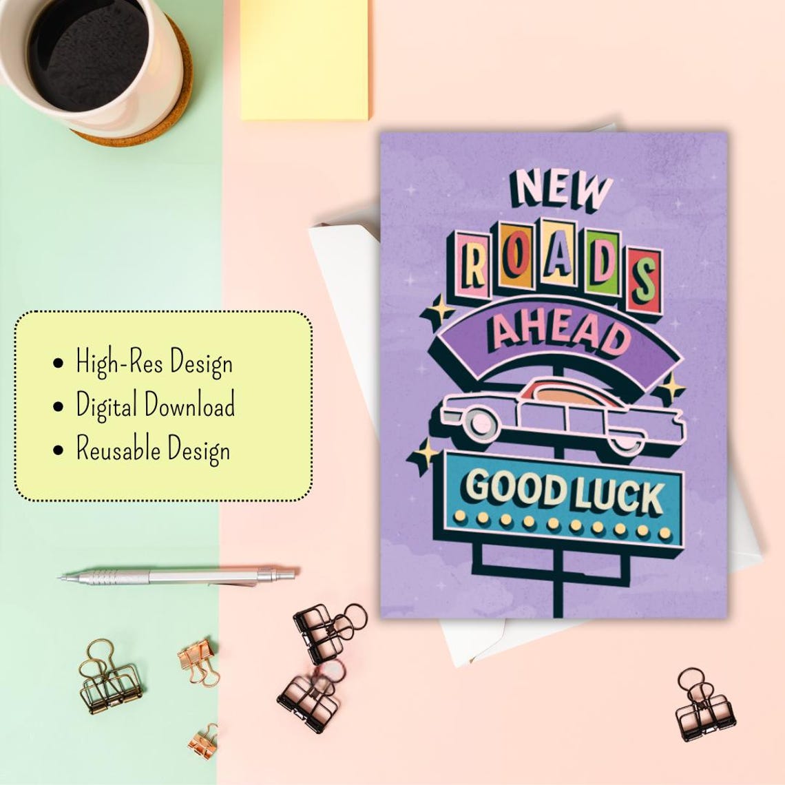 Coworker Farewell Card | Printable Good Luck Card | New Job Card ...