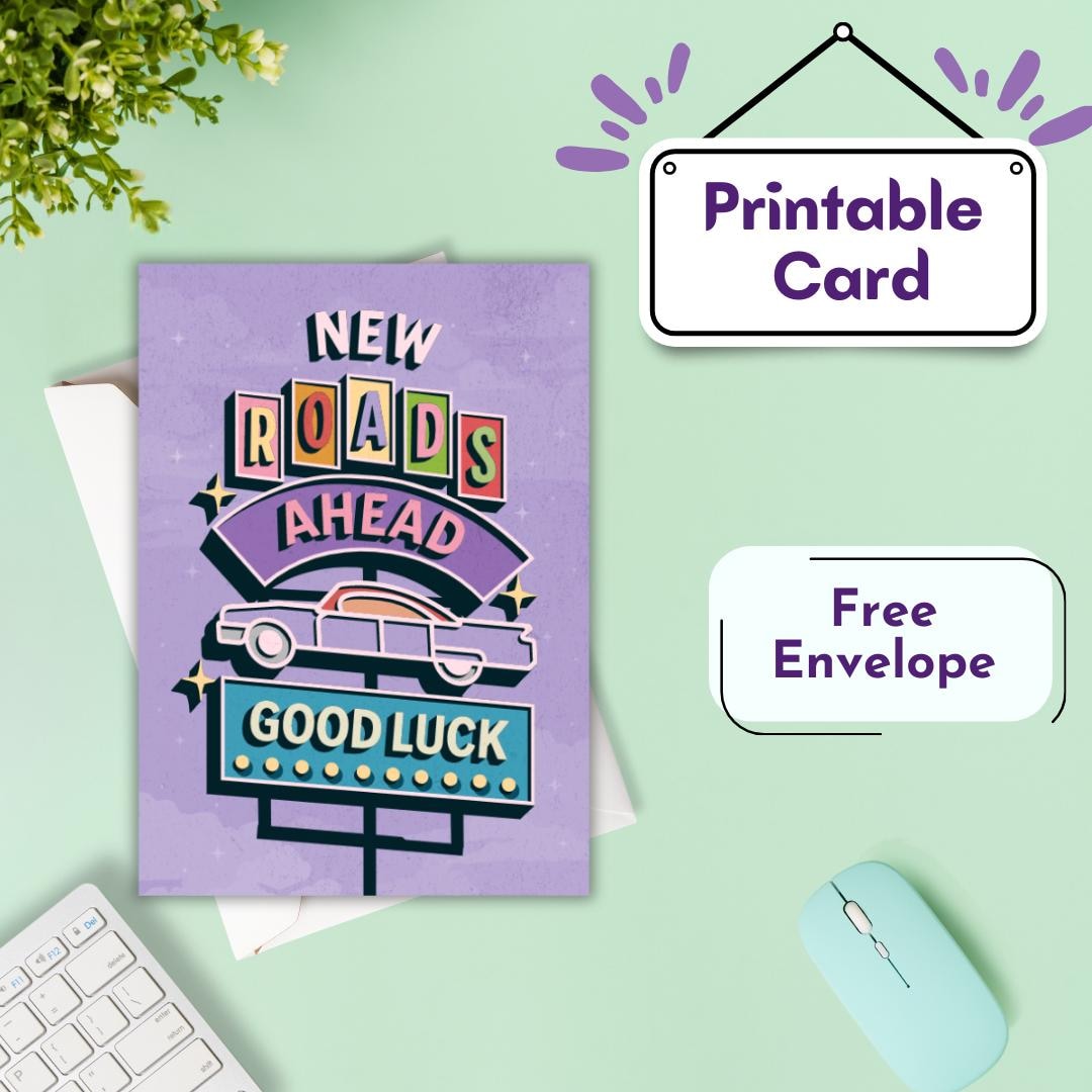Coworker Farewell Card | Printable Good Luck Card | New Job Card ...