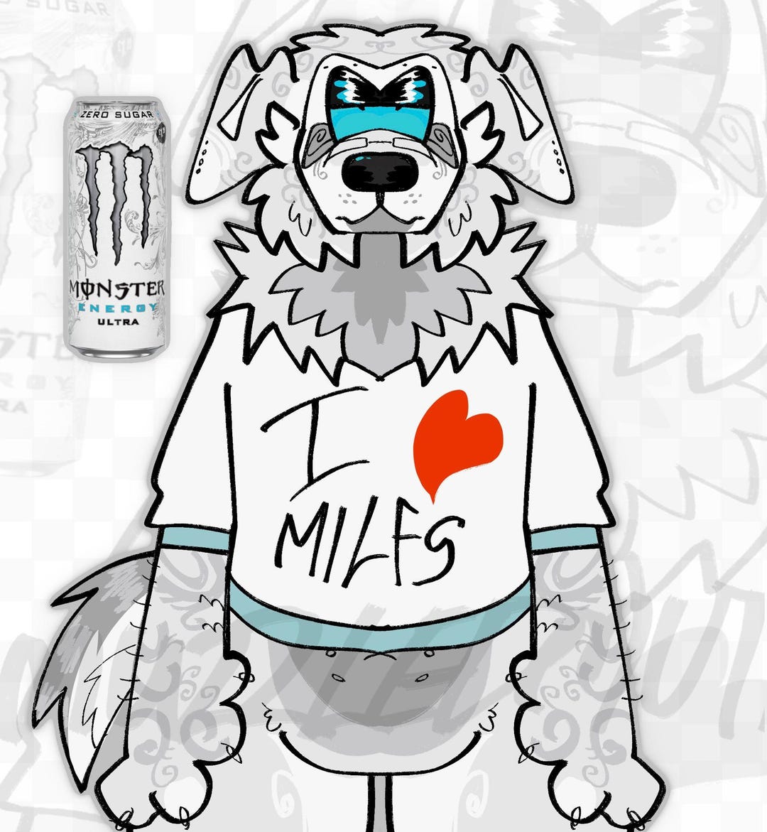 Monster Dog Furry Fursona Adoptable Design - Etsy