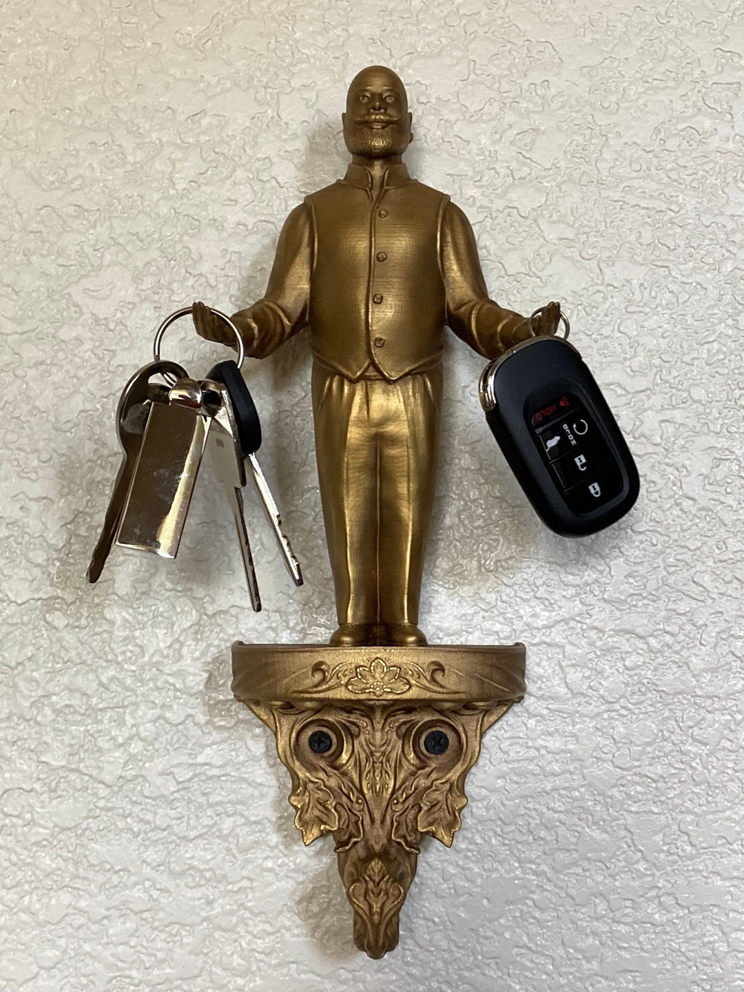 Hanger for Keys Jewelry as a Wall Sculpture With an Elegant Houseman ...