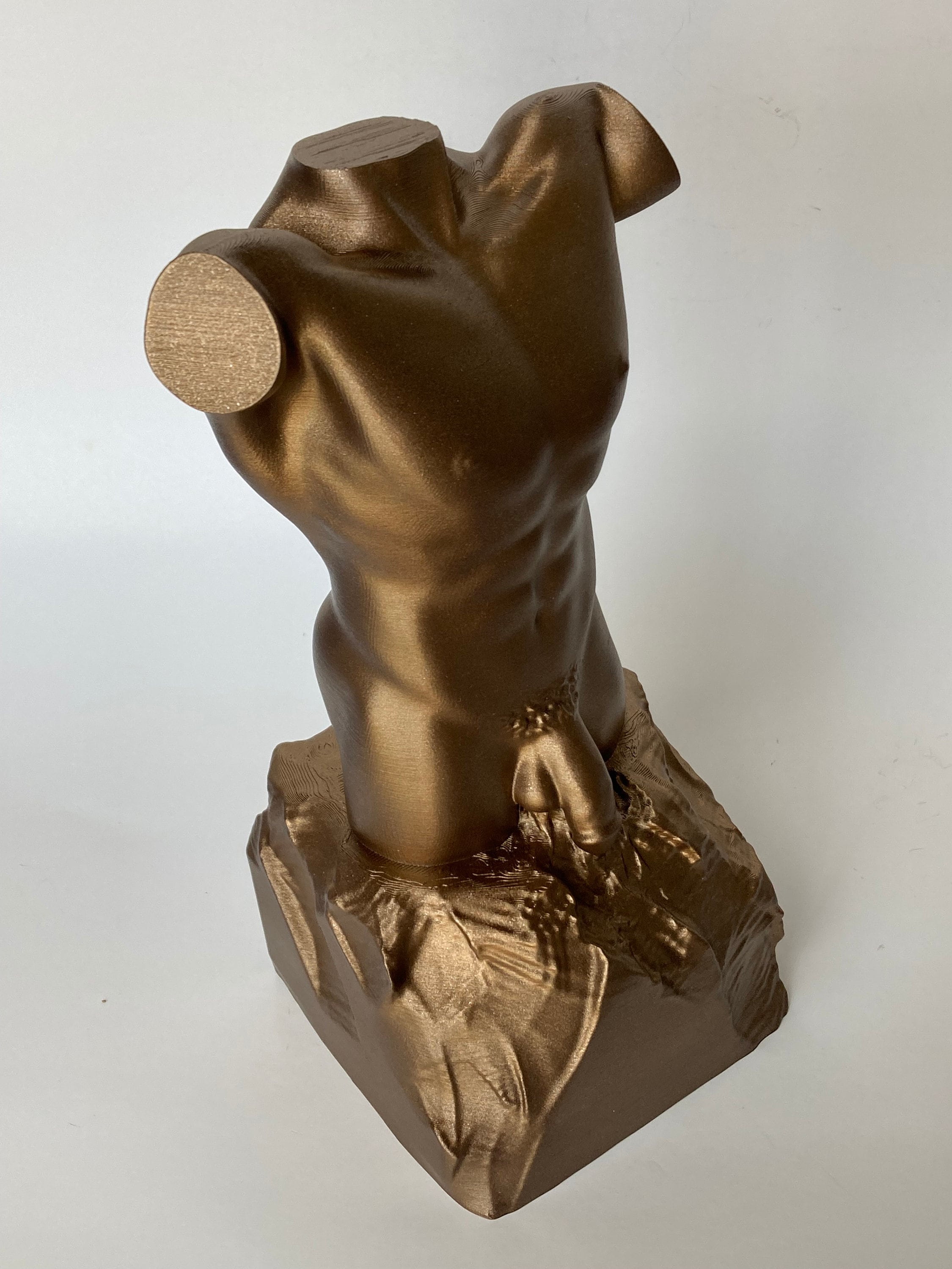 Male Sculpture in Bronze Color - Etsy