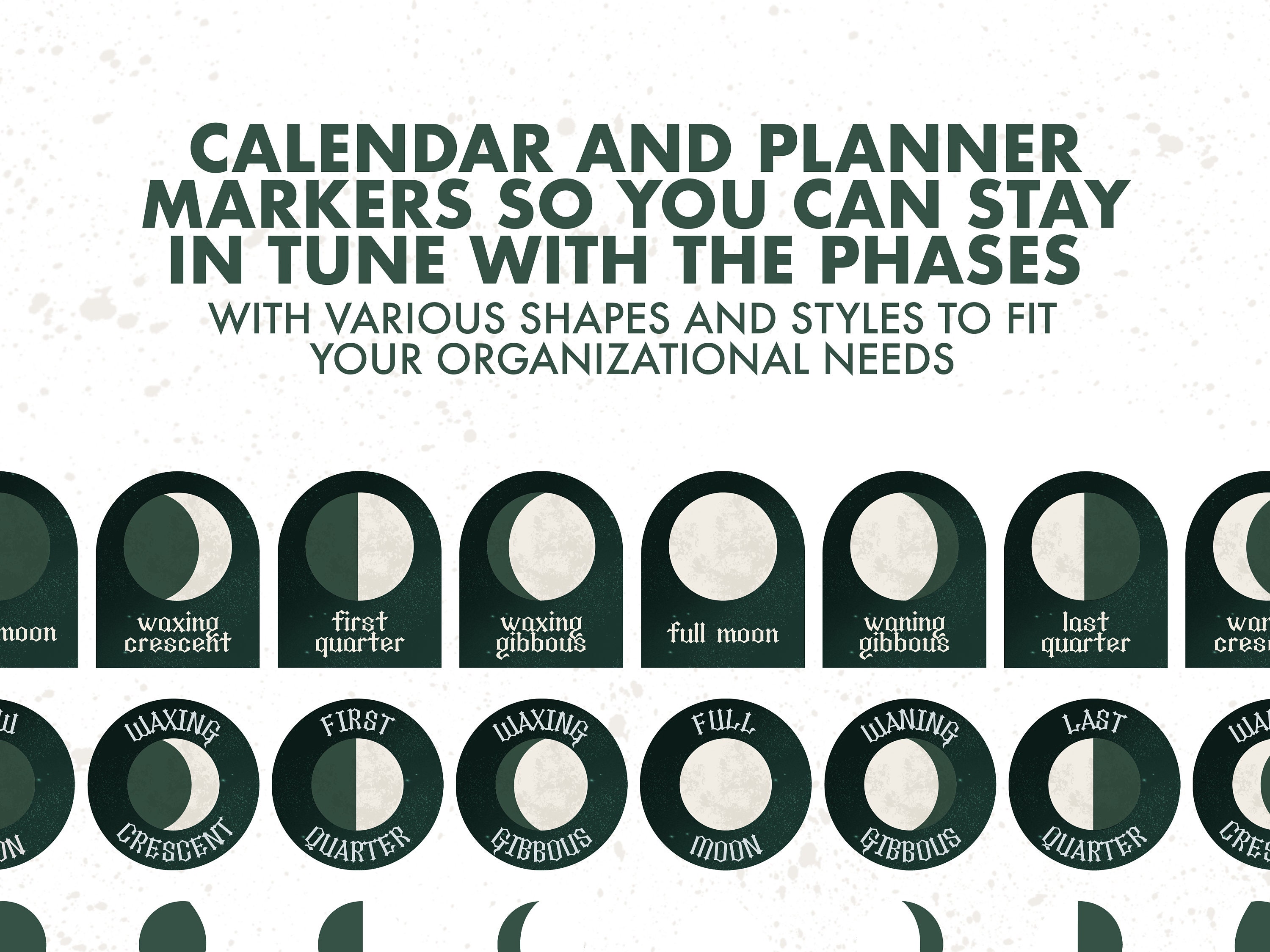 Over the Moon, Moon Tracker Themed Digital Goodnotes Planner Sticker ...