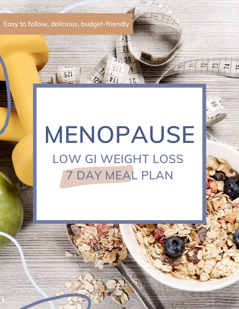Menopause Meal Plan | Etsy