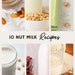 Homemade Nut Milk Recipe Book, Nut Milk Bag Recipe Cookbook - Etsy