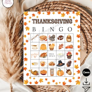 Thanksgiving Bingo Game Printable | Hosting Essentials | Classroom Fall ...
