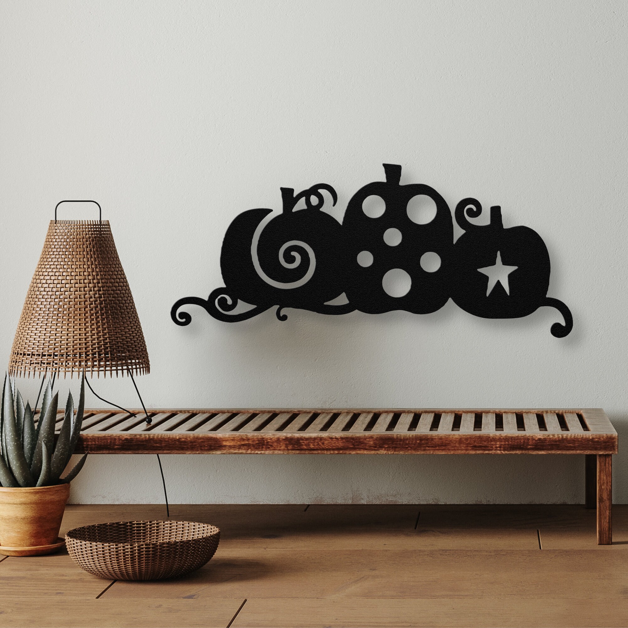 Pumpkin Patch Metal Art Sign, Wall Hanging Fall Home Décor Indoor ...