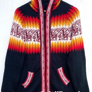 Blue Alpaca Sweater Peruvian Sweater Unisex Sweater Peruvian Alpaca Sweater Peruvian Jacket Peru ...