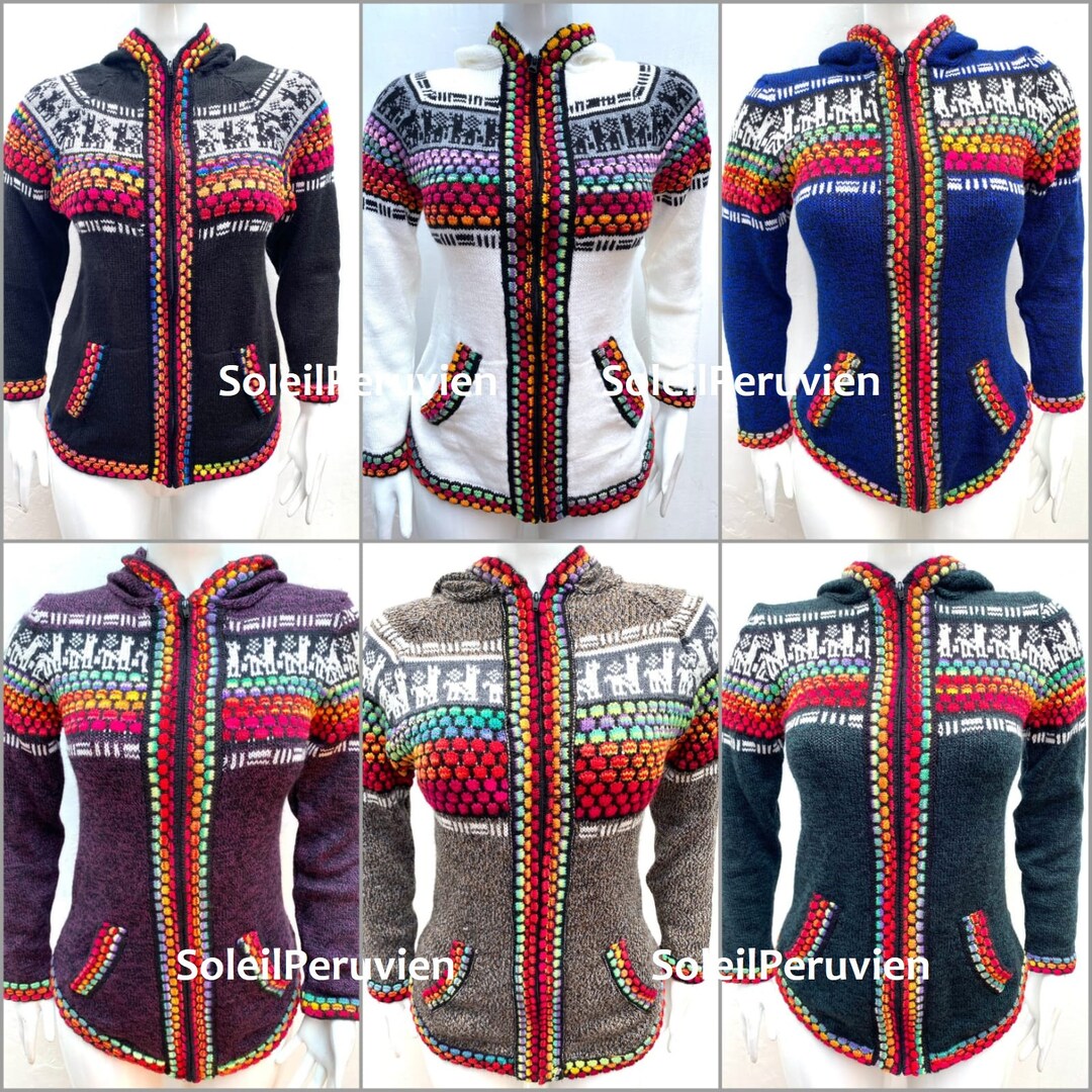 Alpaca Sweater Peruvian Sweater Woman Sweater Peruvian Alpaca Sweater ...