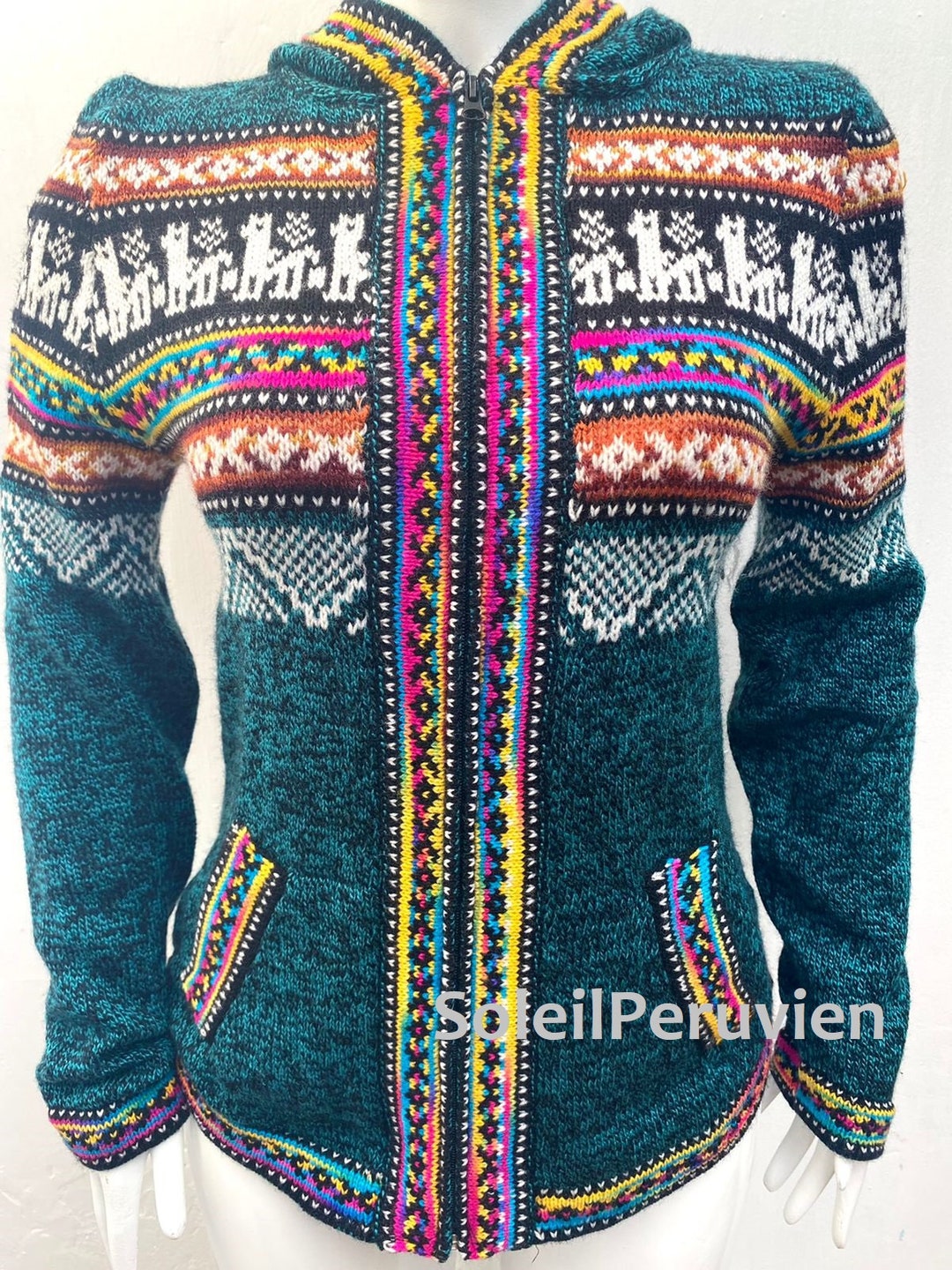 Pull vert Alpaga pull péruvien pull femme pull péruvien alpaga pull ...
