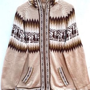 Blue Alpaca Sweater Peruvian Sweater Unisex Sweater Peruvian Alpaca Sweater Peruvian Jacket Peru ...